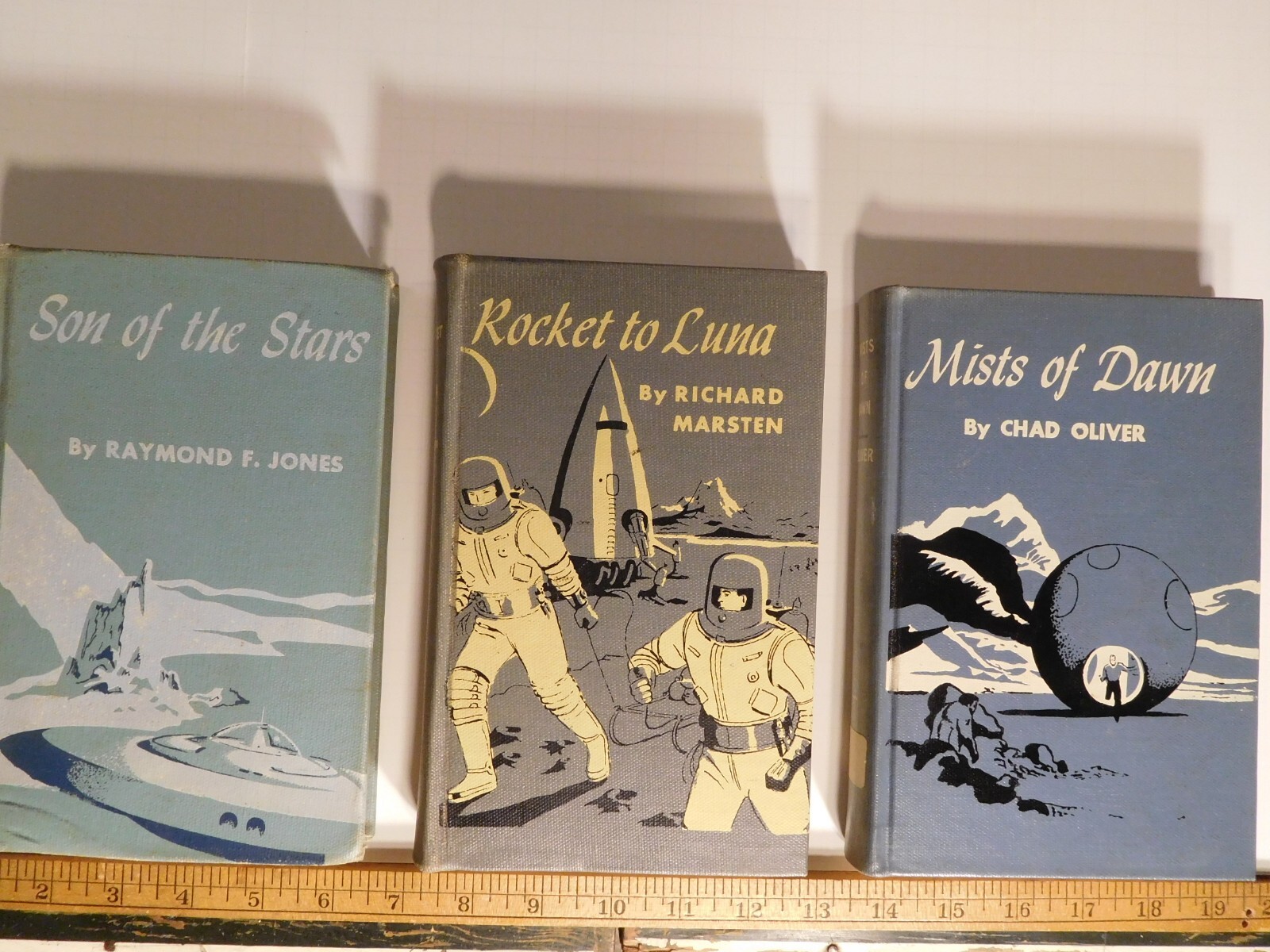 Trio of Vintage 1950's Space Fiction Books ~ all in Library Bindings | eBay