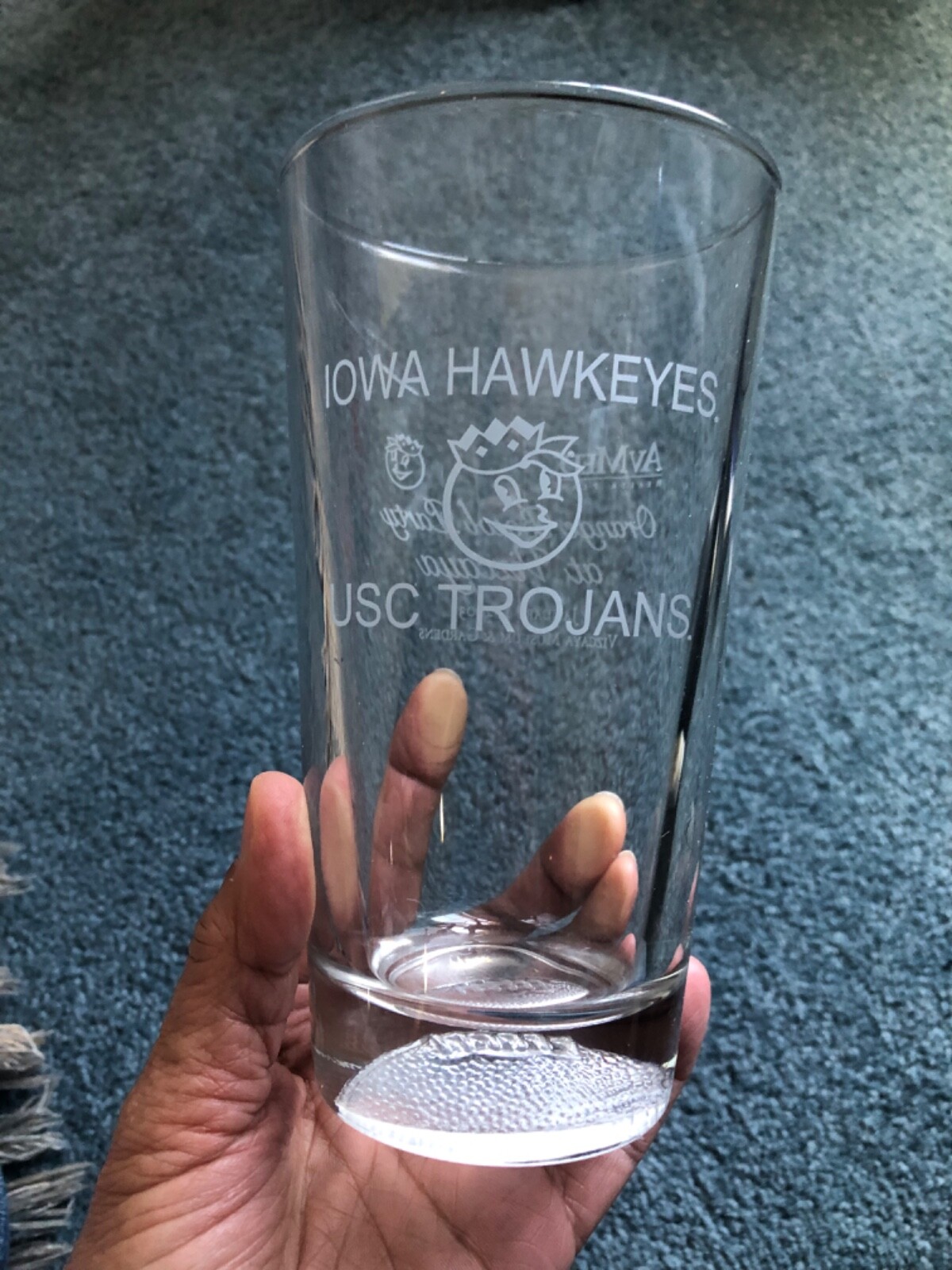 Two USC Trojans vs Iowa Hawkeyes Pint Glasses | eBay