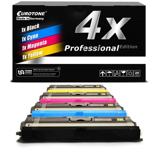 4x PRO Patrone für Konica Minolta Magicolor 1650-EN 1690-mf 1600-W 1680 ...