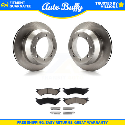 [Rear] Disc Brake Rotor Ceramic Pad Kit For Ford E-350 Super Duty ...