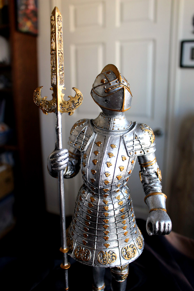 Mayer Chess KNIGHT with Lance Poly Resin 15" Figurine! | eBay
