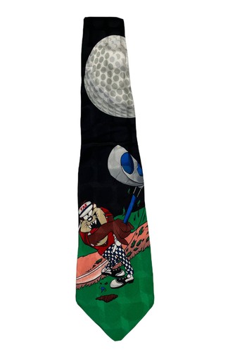 Golf Ball Golfing Taz Tazmanian Devil Looney Tunes Toons Neck Tie ...