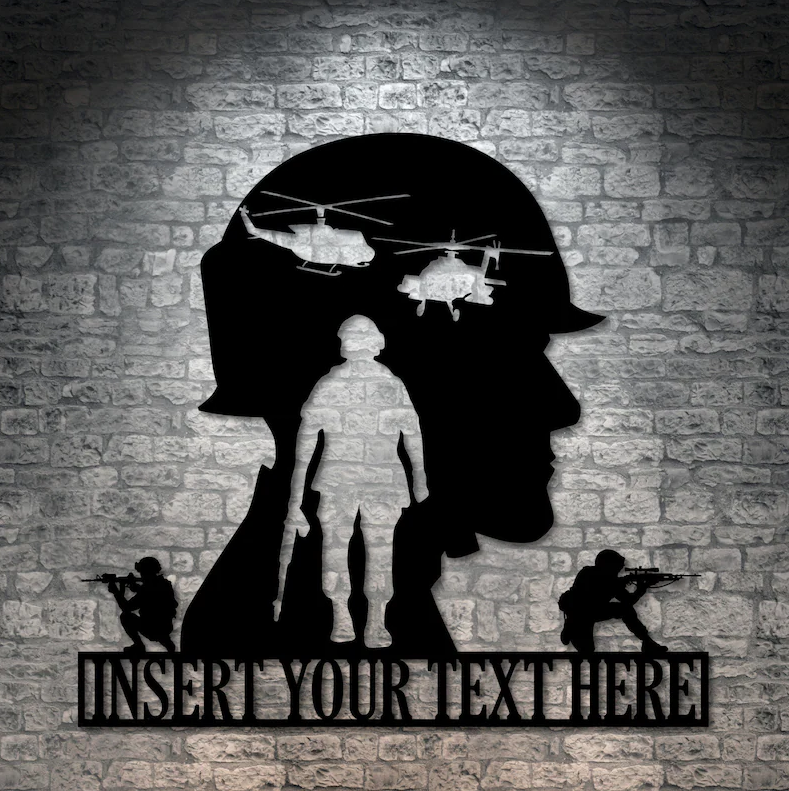 Personalized Army Soldiers, US Soldier Monogram, Military Air Force ...