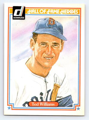 1983 Donruss Hall of Fame Heroes #9 Ted Williams Boston Red Sox | eBay