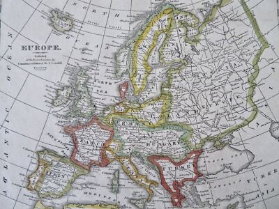 Europe German Confederation Ottoman Empire Russian Lithuania 1826 ...