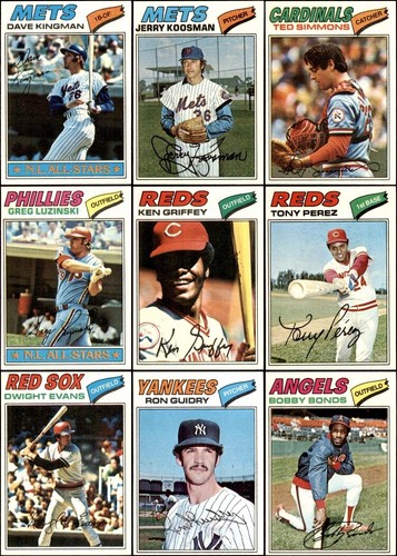 1977 Topps Baseball Partial Set (400) VGEX to NR-MT *GMCARDS* | eBay