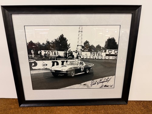 67 Corvette C2 L88 Le Mans Framed 16"x12" Photograph - Signed by Dick ...