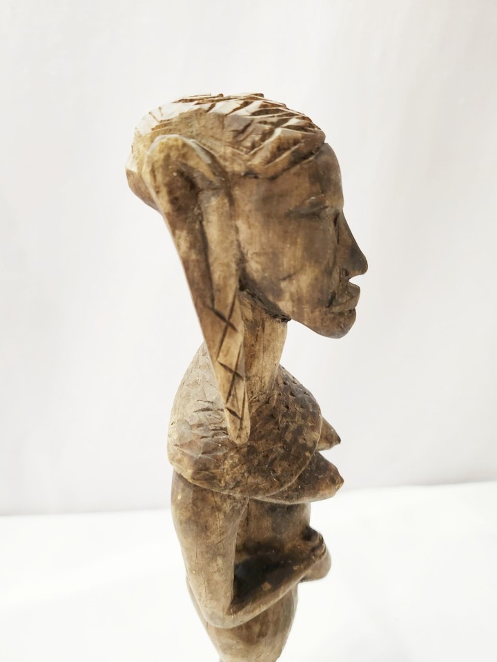 Rare Bamana Mali? 12" Inch Female Fertility Hand Carved African Wooden ...