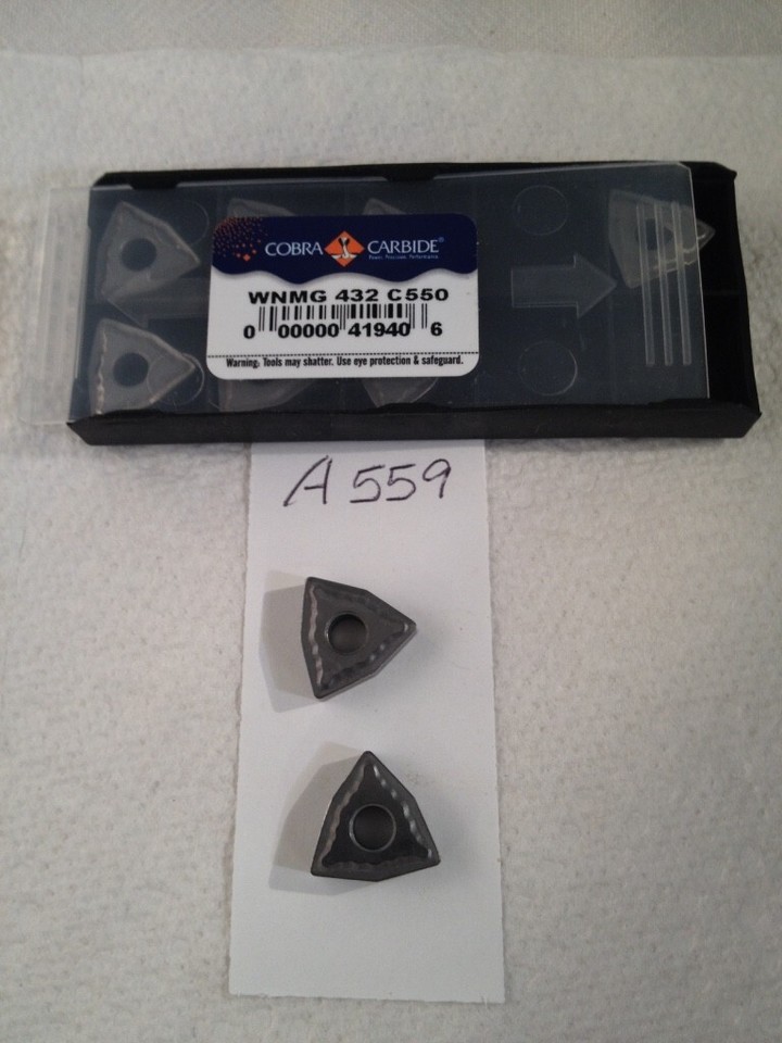 NEW S20R-MWLNR08 STEEL BORING BAR W/ 10 COBRA WNMG 432 CARBIDE INSERTS (A559) | eBay