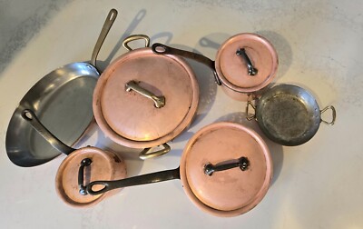 Vtg Mauviel France 1830 Copper M 150 250-10-piece Cookware Set | eBay