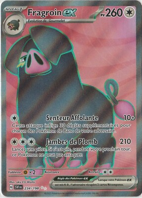 🌹 Carte Pokemon Fragroin Ex Full Art 234/198 EV1 Ecarlate et Violet ...