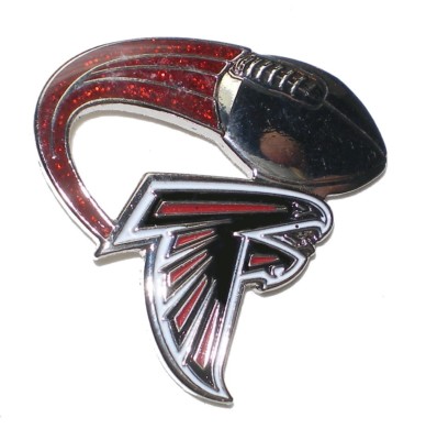 Atlanta Falcons Football Sports Pin Glitter Trail Design Licensed by ...