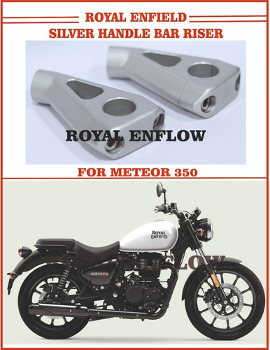 Fit for Royal Enfield Silver Handle Bar Riser for METEOR 350 | eBay ...