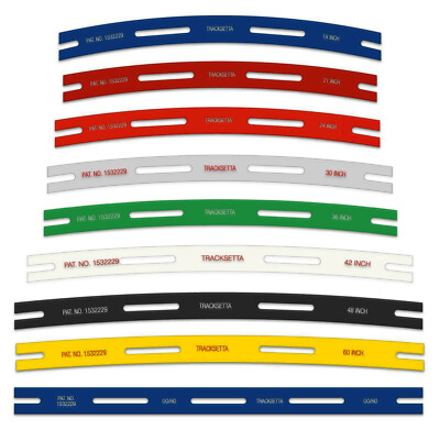Track Laying Templates, straight & curves Tracksetta - OO/HO gauge | eBay