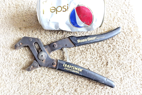 CRAFTSMAN PROFESSIONAL ROBO GRIP PLIERS # 45029 GOOD WORKING COND MADE ...
