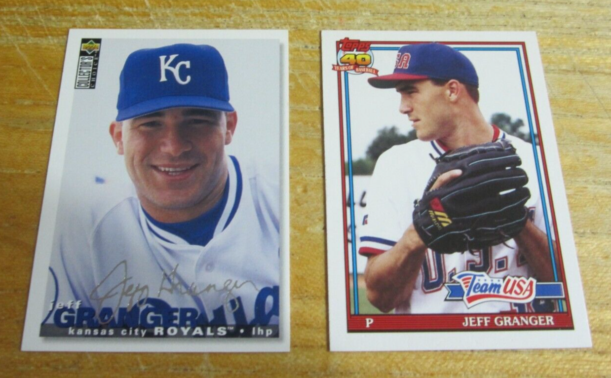 Jeff Granger Lot of 2 DIFFERENT Cards w/1 ROOKIE & 1 INSERT MLB Baseball Royals | eBay
