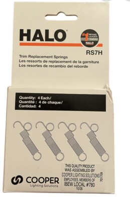 Brand New: Halo Recessed Lighting Replacement Trim Springs (4-Pack ...