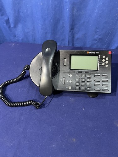 Shoretel 560 IP PoE Black Desk Phone IP560G 6 Lines w/Stand business ...