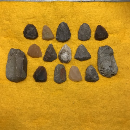 MLC s8651 (15) Paleo Archaic Uniface Thumb Scrapers X Eulert CO KS High ...