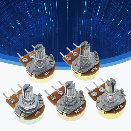 5Set WH148 Linear Taper Rotary Pot Variable Resistor 15mm 3 Pin for ...