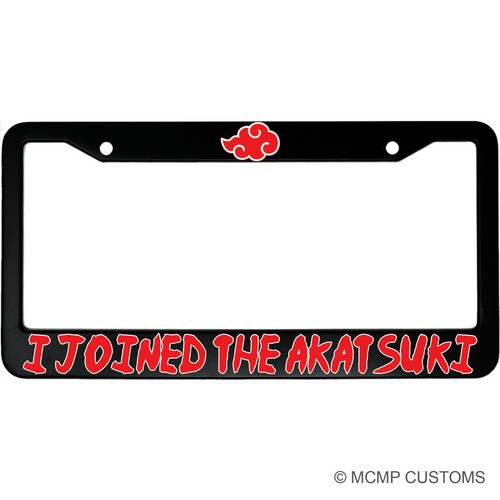 I Joined The Akatsuki Anime Aluminum Car License Plate Frame | eBay