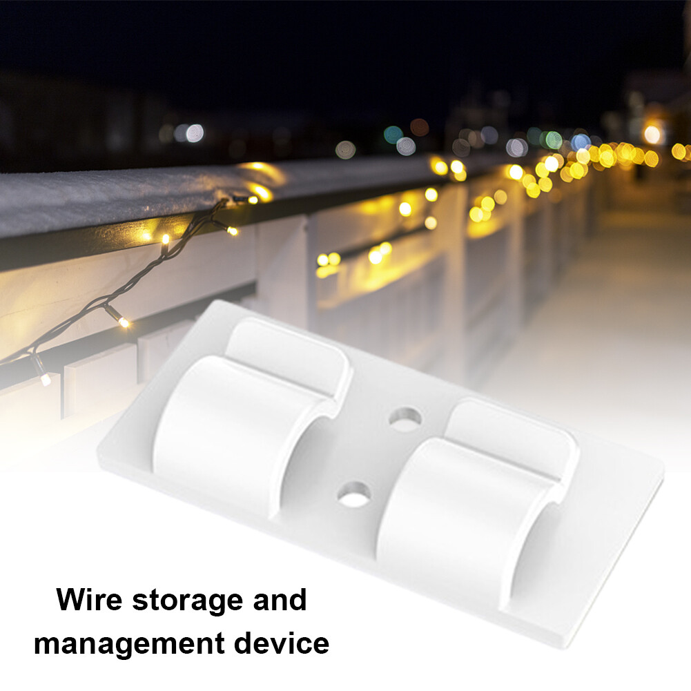 25PCS Outdoor String Lights Clips with Waterproof Adhesive Strips ...