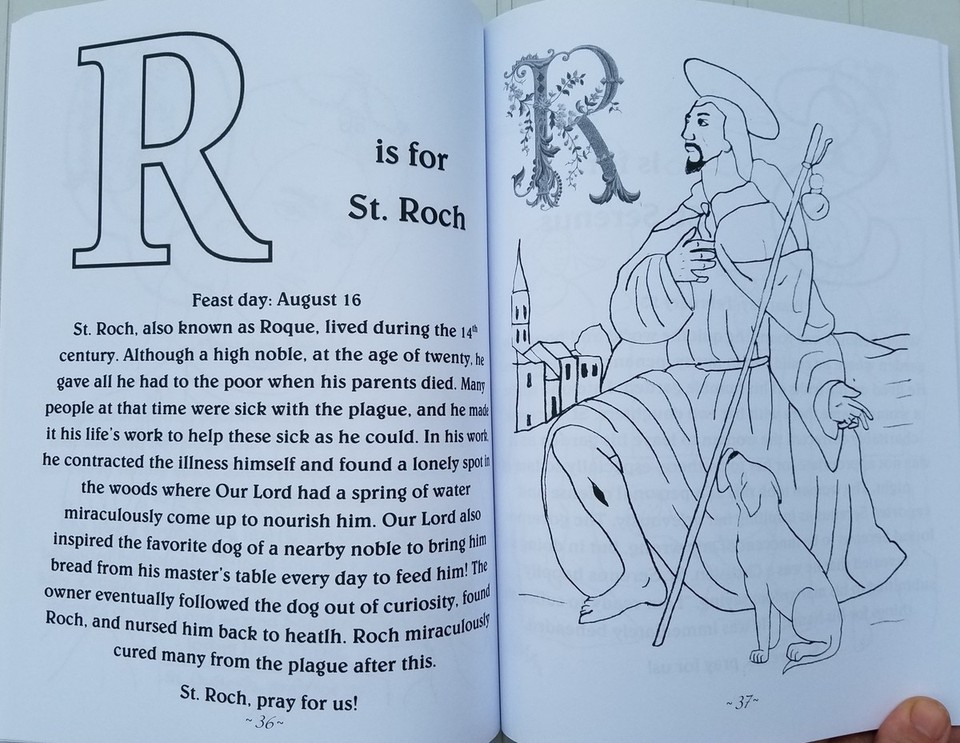 ABC Saints Coloring Book ~ St. Jerome School Gr. K Saint | eBay