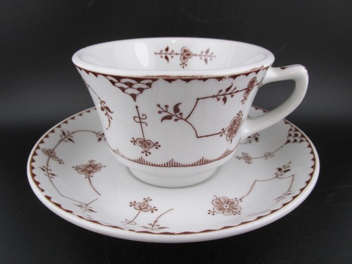 Restaurant Ware Copenhagen Brown Shenango China Cup & Saucer Set | eBay