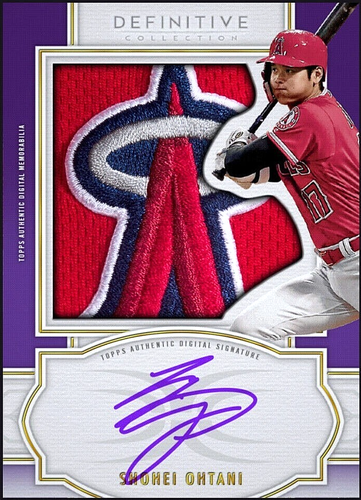 2020 Topps Definitive Collection Patch Autograph Shohei Ohtani Bunt ...