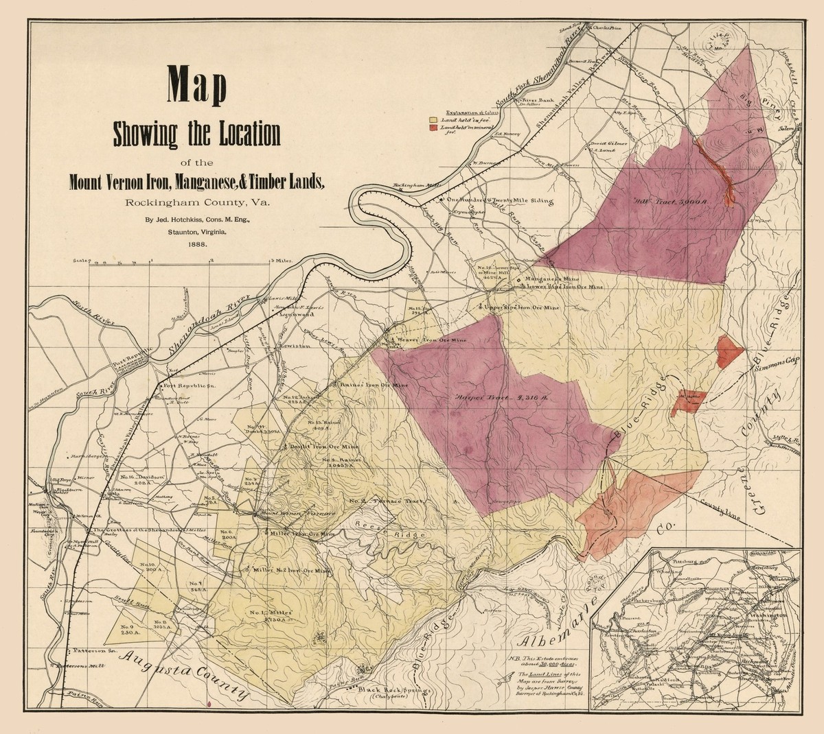 Old Maps Of Rockingham County