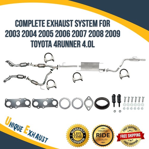 Complete Exhaust System for 03 2004 2005 2006 2007 2008 2009 Toyota ...