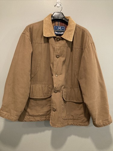 Vintage Members Only Mens XL Brown Heavy Canvas Button Up Corduroy ...