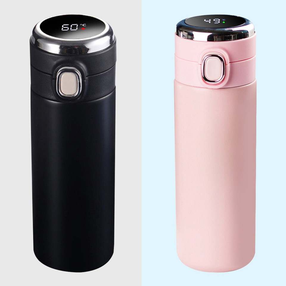 Water Bottle Smart Vacuum Insulated Flask LED Temperature Stainless ...