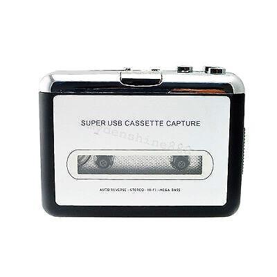 Portable USB Cassette Tape to MP3 ROM CD Converter Capture Audio Music ...