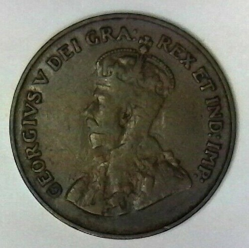Higher Grade 1921 Canada 1 Cent nice collector grade world coin FREE ...