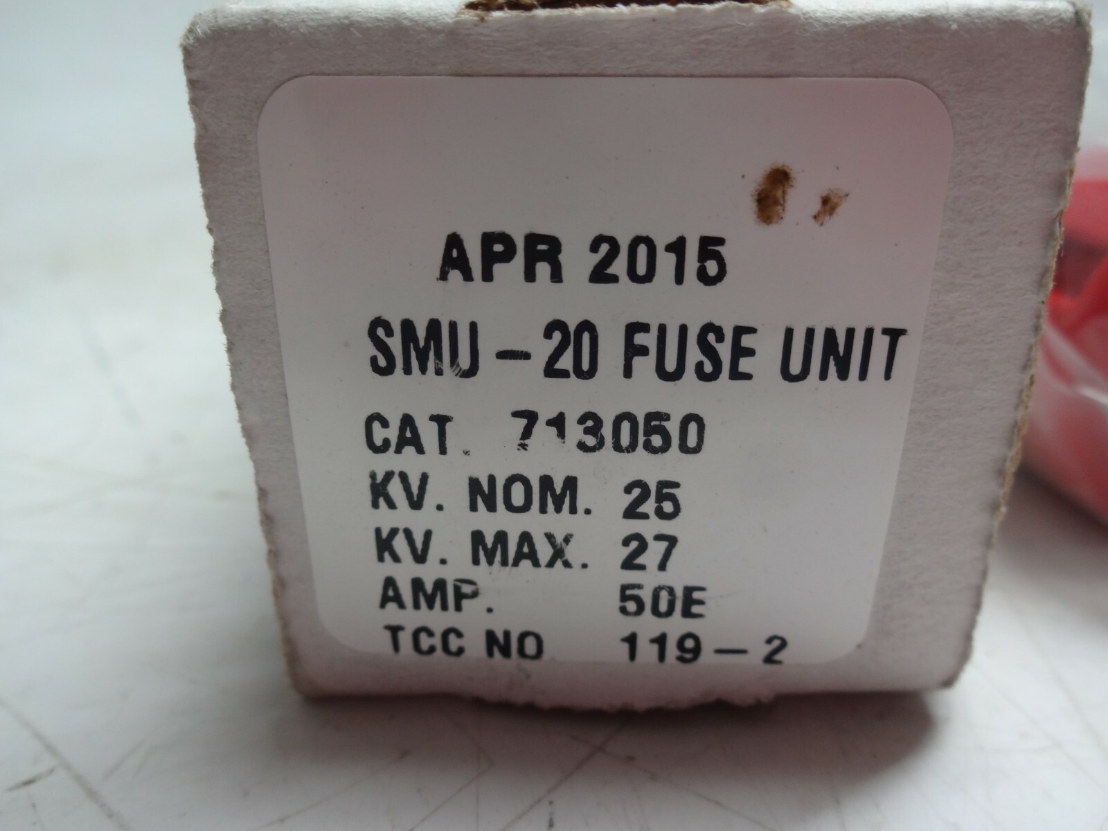 S&c Electric Company 713050 50e Amp Smu-20 Power Fuse Unit Tcc119-2 ...
