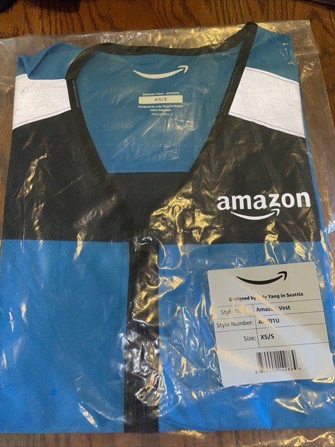 Amazon Reflective Drivers Vest Size XS/S - Blue for sale online | eBay