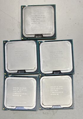 LOT 5 Intel Core 2 Duo E8400 3.0GHz 6MB CPU Processor LGA775 - SLB9J | eBay