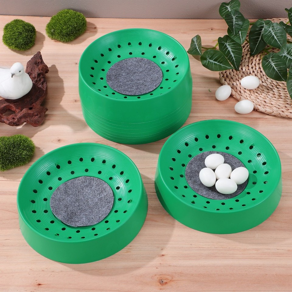 10pcs Bird Egg Breeding Basin Pigeon Nest Pet Bird Rest Bed Parrot ...