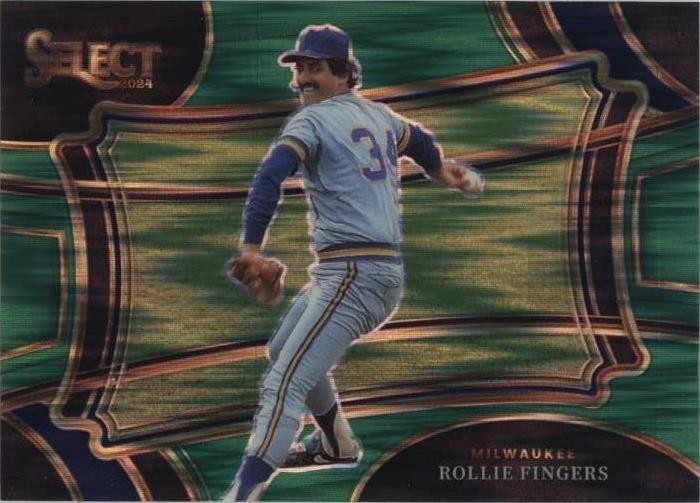 2024 Panini Select - Diamond Level Rollie Fingers #11 Green Flash Prizm ...