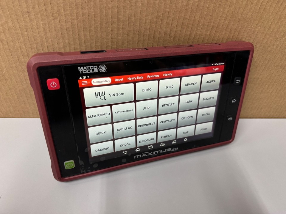 MATCO MAXIMUS 2.0 [MDMAX2A] AUTOMOTIVE DIAGNOSTIC SCANNER TOOL ANDROID ...
