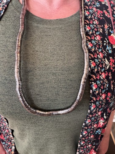 Vintage Sterling Silver Bendable Liquid Coil Necklace | eBay