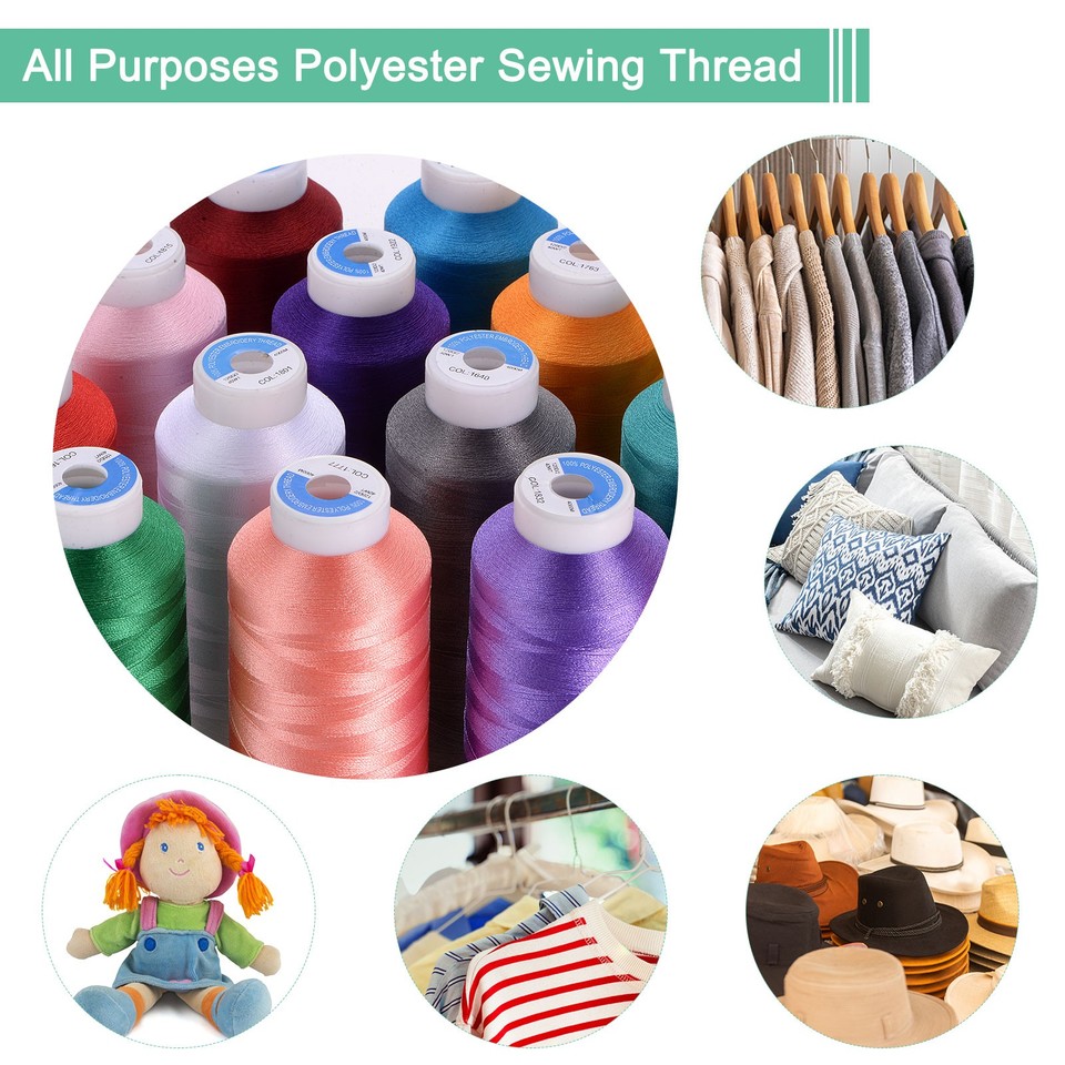 120D/2 Sewing Thread 4374 Yards Polyester Quilting Long Arm Thread ...