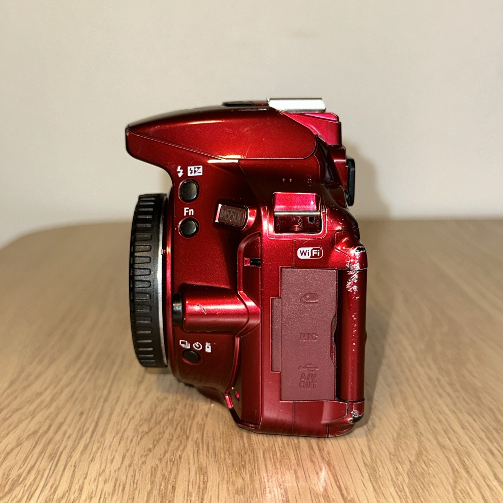 Nikon D D5500 24.2MP Digital SLR Camera - Red (Body Only) for sale ...