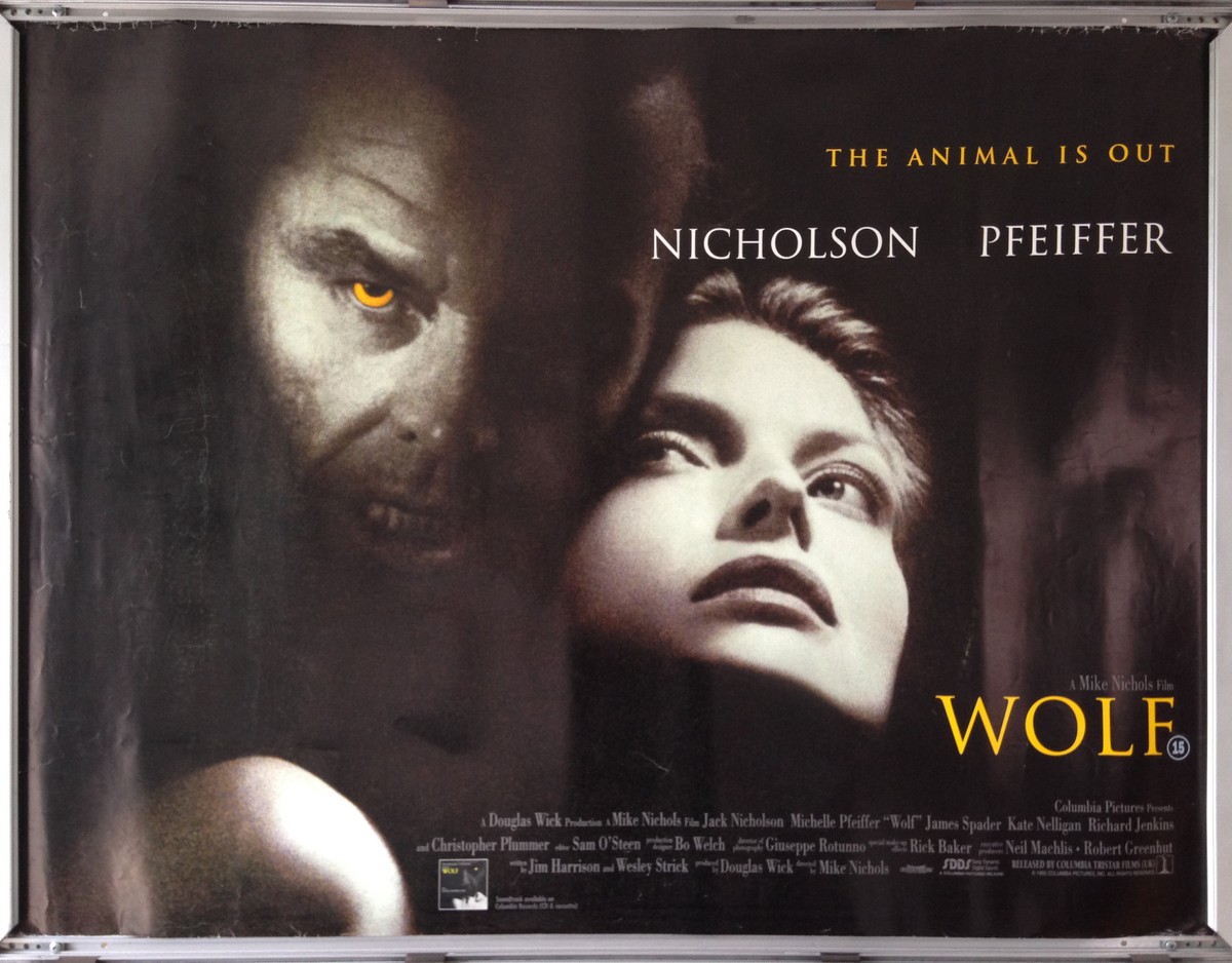 Michelle Pfeiffer Wolf Movie Wolf VHS New / Watermark Jack