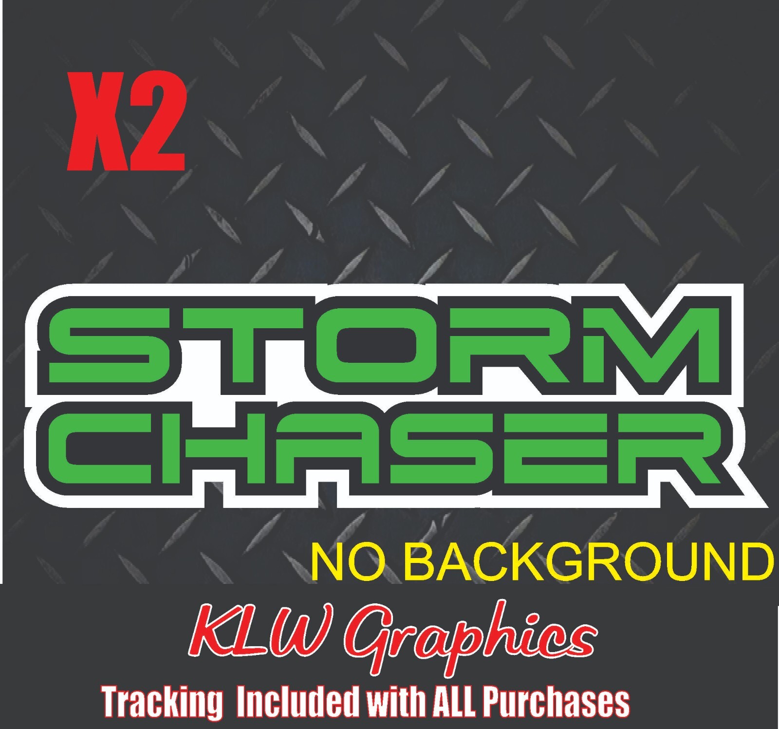 STORM CHASER Decal Sticker Severe Weather Tornado Lightning ...
