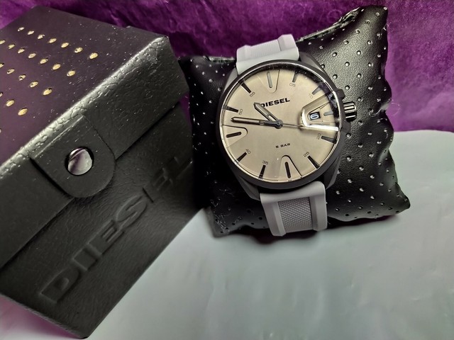 Diesel Men's Ms9 Three-hand Gray Silicone Watch DZ1878 for sale online ...