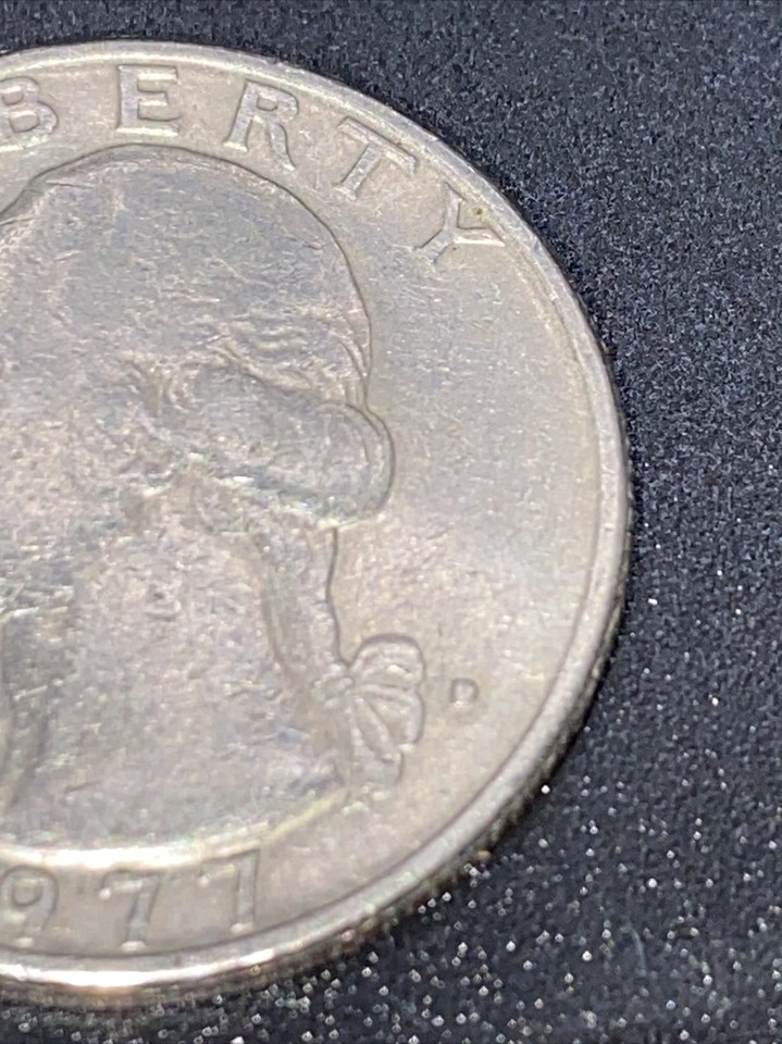 1977-D Washington Quarter Error - Filled in Mint Mark/AM Touching | eBay