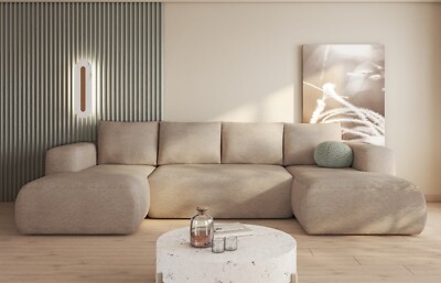 Corner Sofa Bed U-shape LAMBI (with storage) | eBay UK