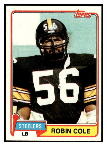 1981 Topps #399 Robin Cole Pittsburgh Steelers Rookie Excellent | eBay
